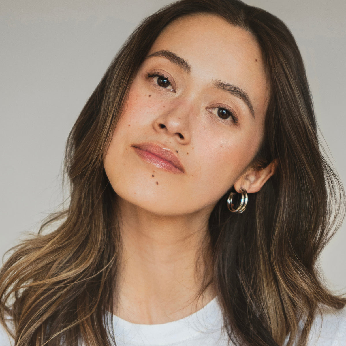 Large silver hoop earrings trio | Lost & Faune